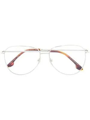 Victoria Beckham Pilot-frame Glasses - Silver