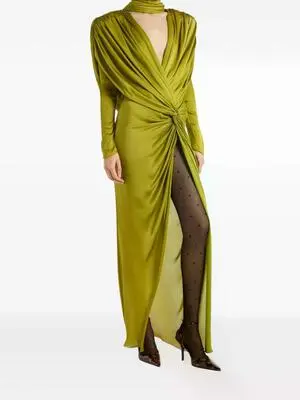 Balmain Long Silk Chiffon Gown