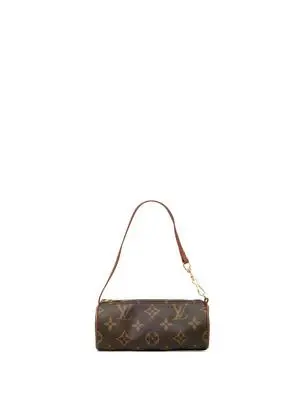 LOUIS VUITTON 1990-2010 Monogram Papillon Pochette Handbag - Brown
