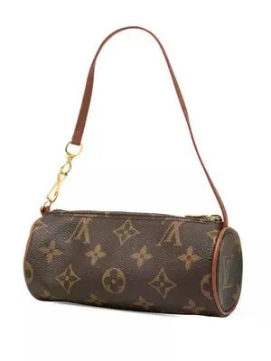 LOUIS VUITTON Monogram Canvas Papillon Pochette Handbag - Brown