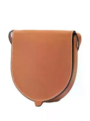 Loewe 2019 Mini Soft Calfskin Heel Pouch Crossbody Bag - Brown