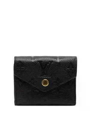 LOUIS VUITTON 2010-2026 Monogram Empreinte Victorine Wallet Small Wallets - Black