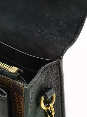 LOUIS VUITTON Damier Ebene Vavin Wallet On Chain Crossbody Bag - Black