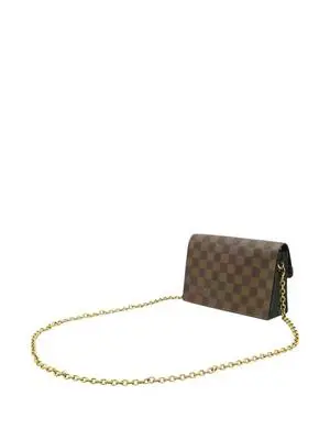 LOUIS VUITTON Damier Ebene Vavin Wallet On Chain Crossbody Bag - Black