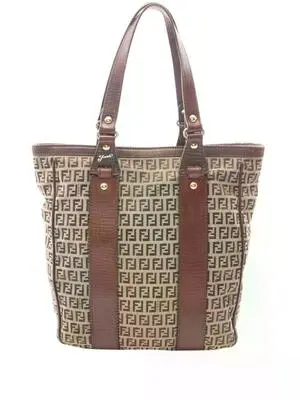 Fendi 2000-2017 Zucchino Canvas Tote Bag - Neutrals