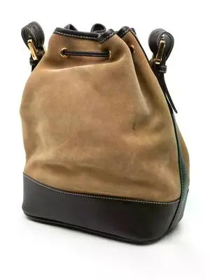 Loewe 2000-2026 Suede Anagram Drawstring Bucket Bag