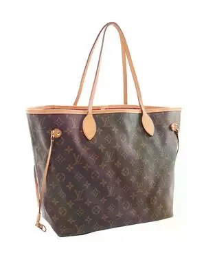LOUIS VUITTON Monogram Neverfull Mm Tote Bag - Brown