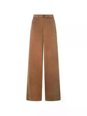 Pinko Logo-embroidered Trousers - Brown