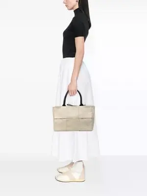 Bottega Veneta Canvas Maxi Intrecciato Tote Bag
