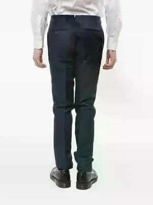 Corneliani Tailored Trousers With Pressed Crease - Blue