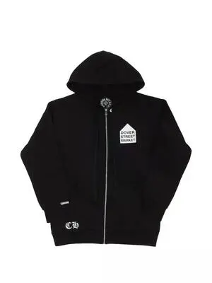 Chrome Hearts X Dover Street Market Logo-print Hoodie - Black