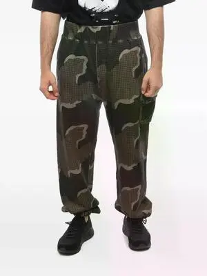 Undercover X Eastpak Camouflage-print Cotton Track Pants - Brown
