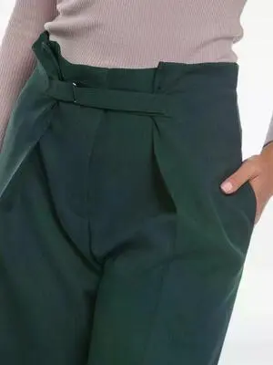 SUPER BLOND Pleated Buckle-fastening Trousers
