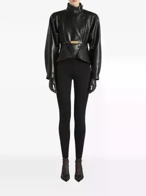Balmain High-waisted Milano Jersey Trousers