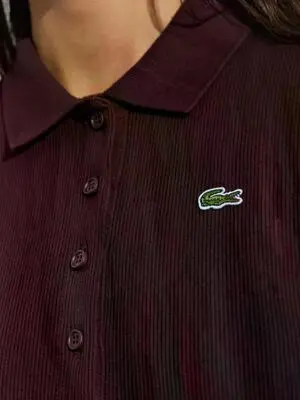 Lacoste Ribbed Logo-patch Polo Top