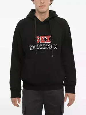Neil Barrett Embroidered Hoodie - Black