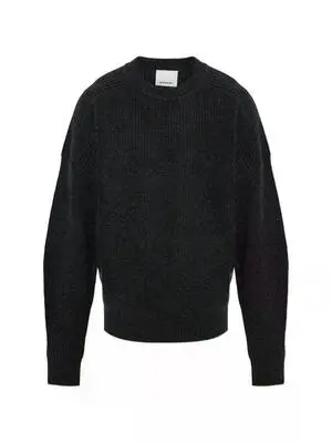 MARANT Ribbed-knit Crew-neck Sweater - Grey