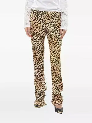 Dsquared2 DSQUARED2 Animal Print Trousers Brown