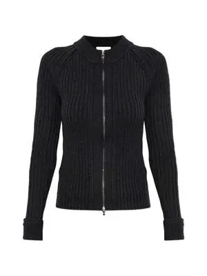 Isabel Marant Étoile Vice Ribbed Zip-up Cardigan - Grey