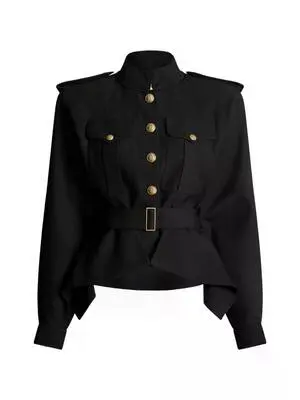 Balmain Belted Peplum Jacket