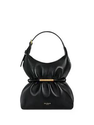 Balmain Sphynx Mini Bag In Smooth Leather - Black