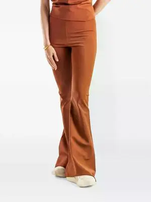 Rick Owens Fine-knit Flared Trousers - Orange