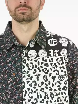 VYNER ARTICLES Patchwork Denim Jacket
