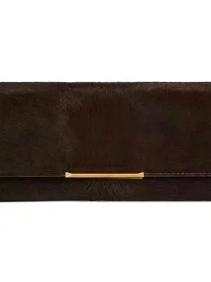 Balmain Long Clutch Bag In Pony-effect Leather
