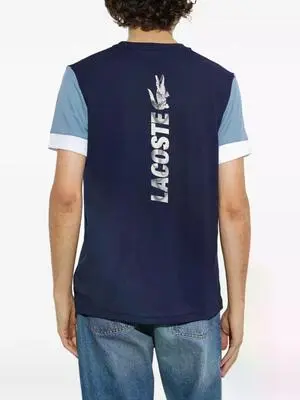 Lacoste Logo-patch Panelled T-shirt