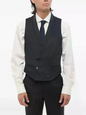 Corneliani Double-breasted Waistcoat - Black