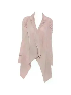 Rick Owens Draped Asymmetric-hem Cardigan - Neutrals