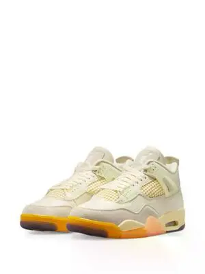JORDAN Air 4 Retro "birds Of Paradise" Leather Sneakers - Neutrals