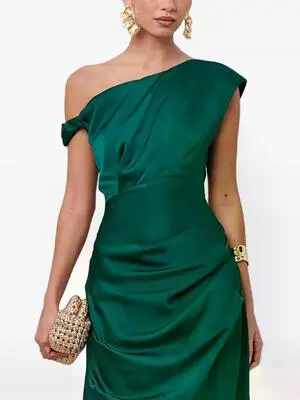 SAVEL One-shoulder Sleeveless Maxi Dress