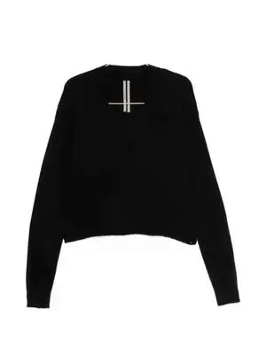 Rick Owens V-neck Long-sleeve Sweater - Black