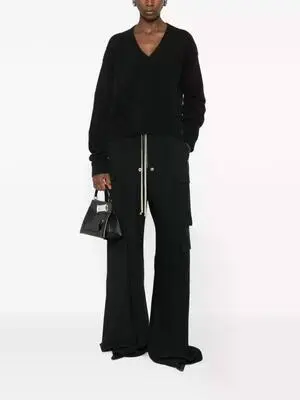 Rick Owens V-neck Long Sleeve Sweater