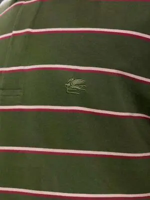 Etro Striped Long-sleeve Polo Shirt