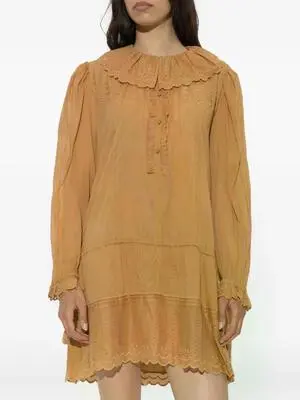 MARANT ETOILE Lenora" Broderie Anglaise Ruffled Mini Dress