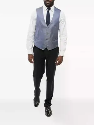 Corneliani Silk V-neck Waistcoat