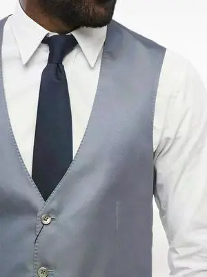 Corneliani Silk V-neck Waistcoat
