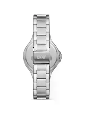 Dkny Chambers Logo-engraved Stainless Steel Quartz Watch