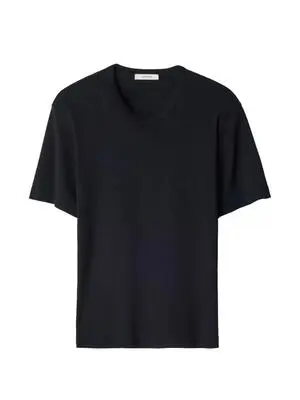 LEMAIRE Rib T-shirt In Jersey - Black