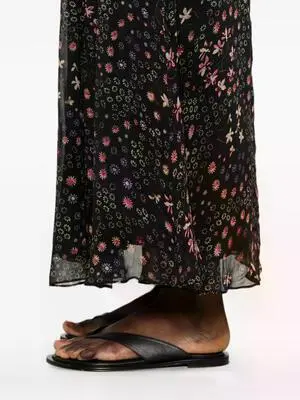 MARANT ETOILE Floral-print Silk Maxi Skirt