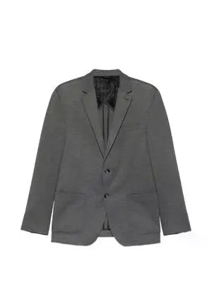 Karl Lagerfeld Melange-effect Single-breasted Blazer - Grey