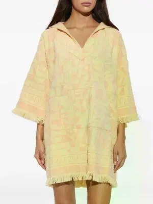Zimmermann Solstice Logo-jacquard Beach Mini Dress