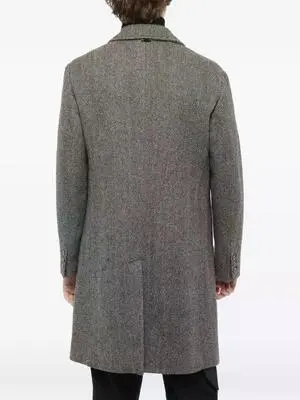 Neil Barrett Herringbone-pattern Single-breasted Coat