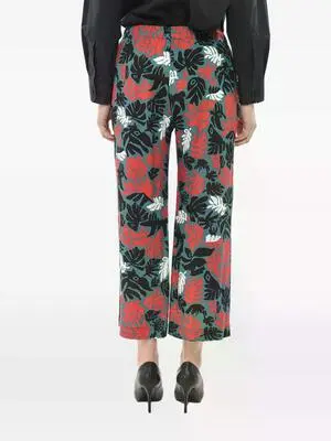 Marni Floral Print Cropped Trousers