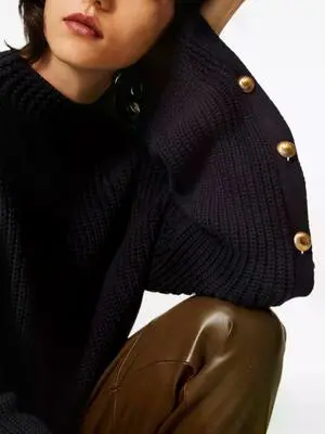 TWINSET Jumper With Metal Button Detailing