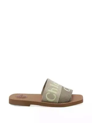 Chloé Woody Square-toe Flat Sandals