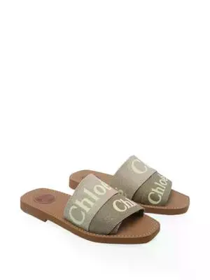 Chloé Woody Square-toe Flat Sandals