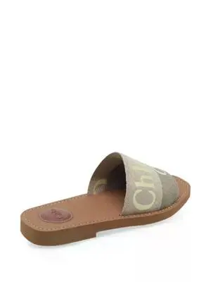 Chloé Woody Square-toe Flat Sandals